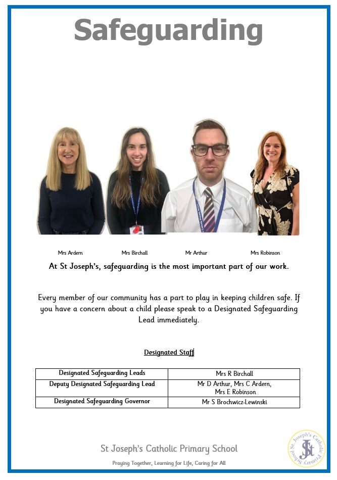 Safeguarding | St Joseph's Catholic Primary School