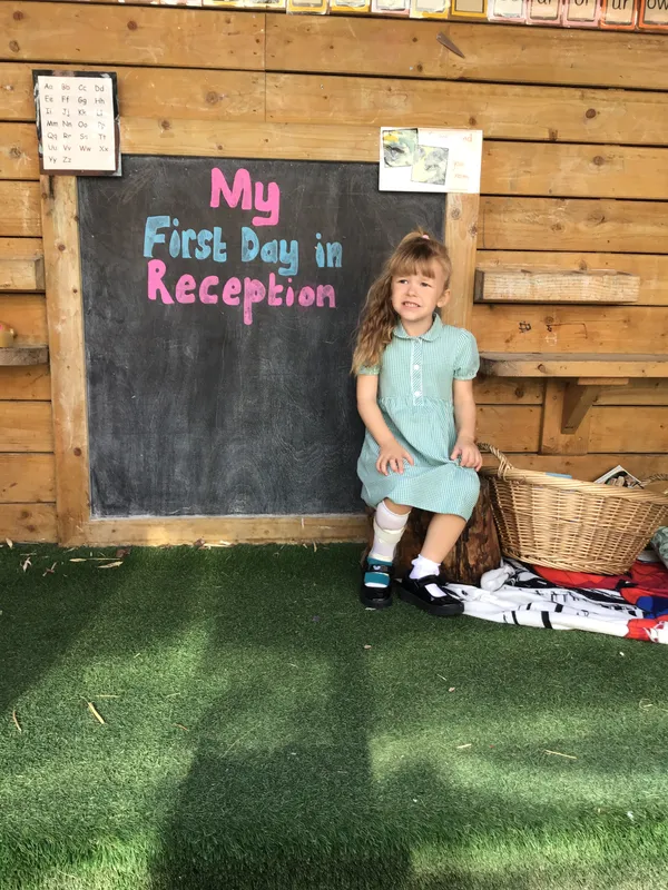 First day in Reception | Woodbank Primary School