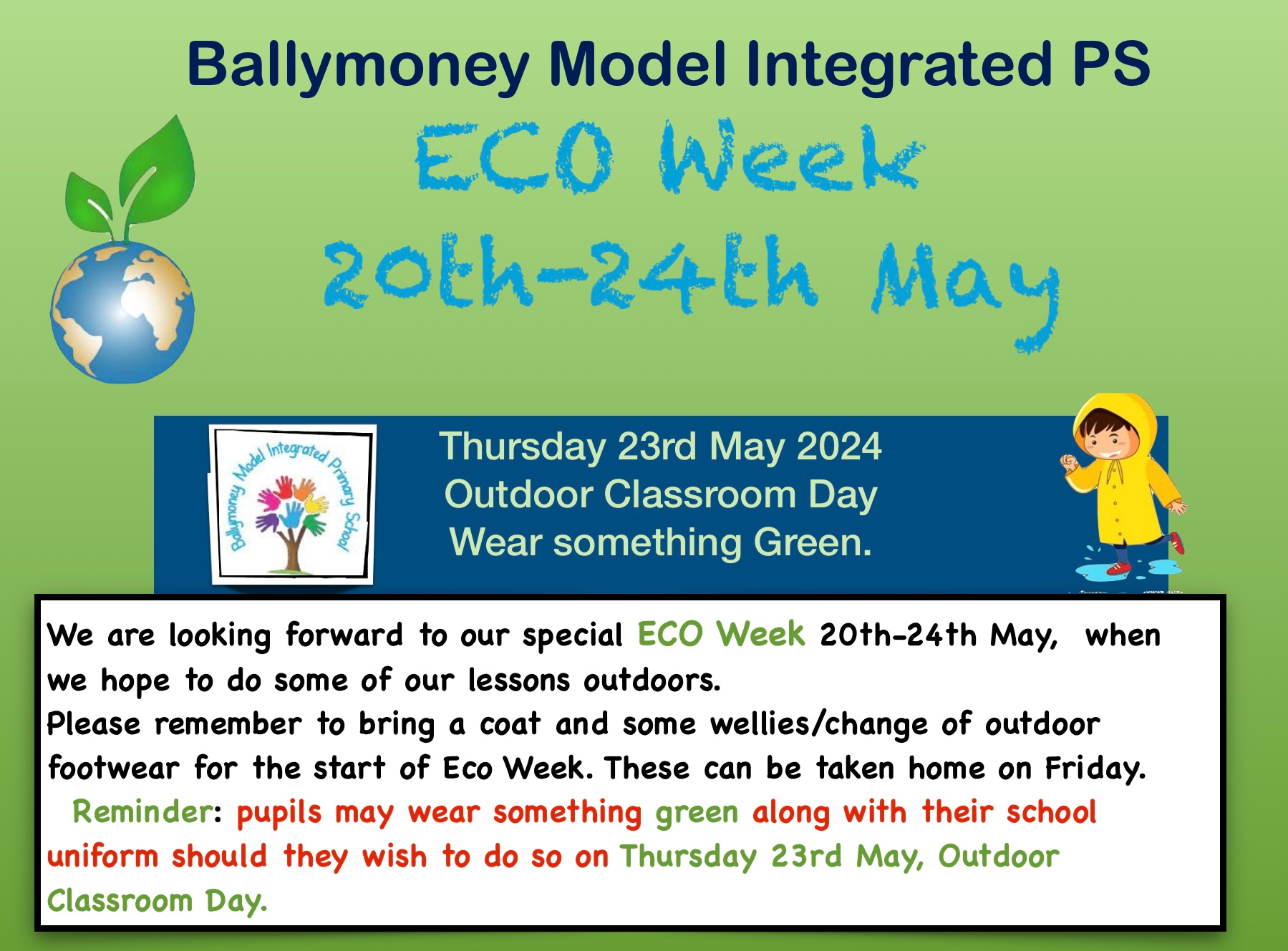 Eco-Schools Committee | Ballymoney Model Integrated Primary School