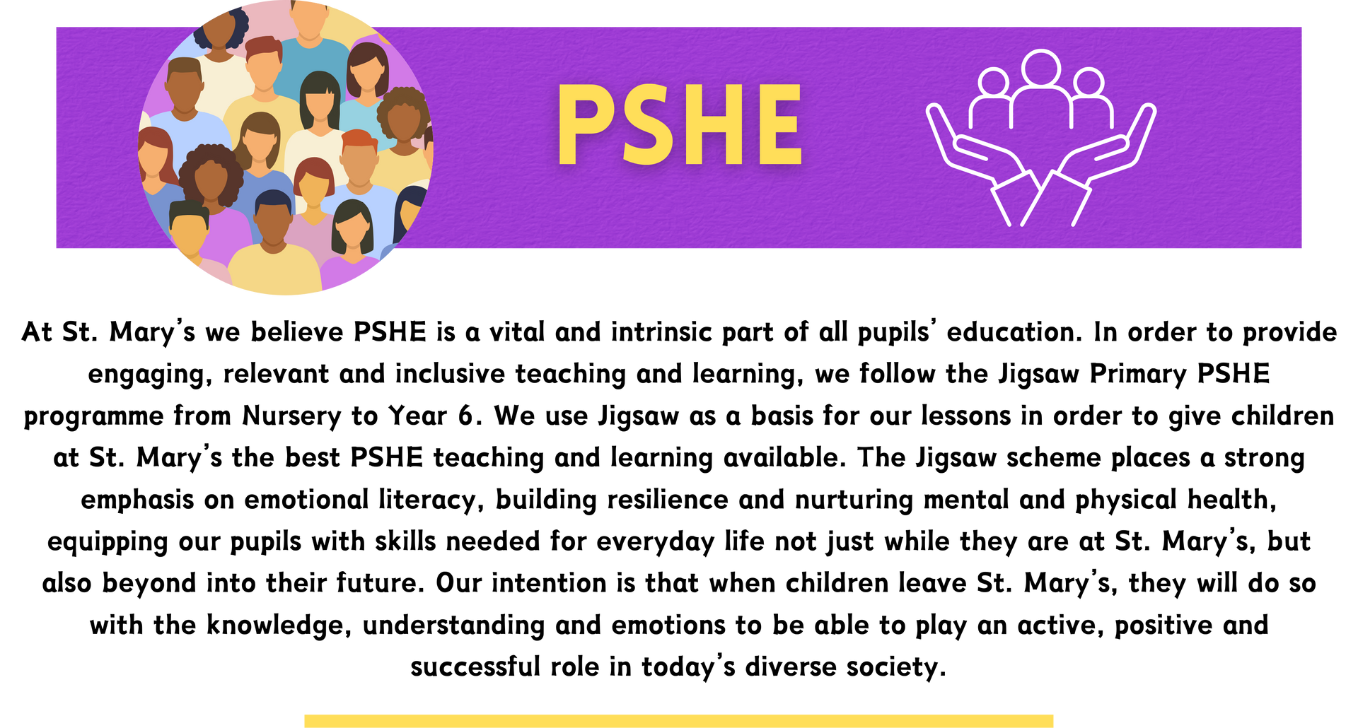 PSHE | St Mary's Catholic Primary School